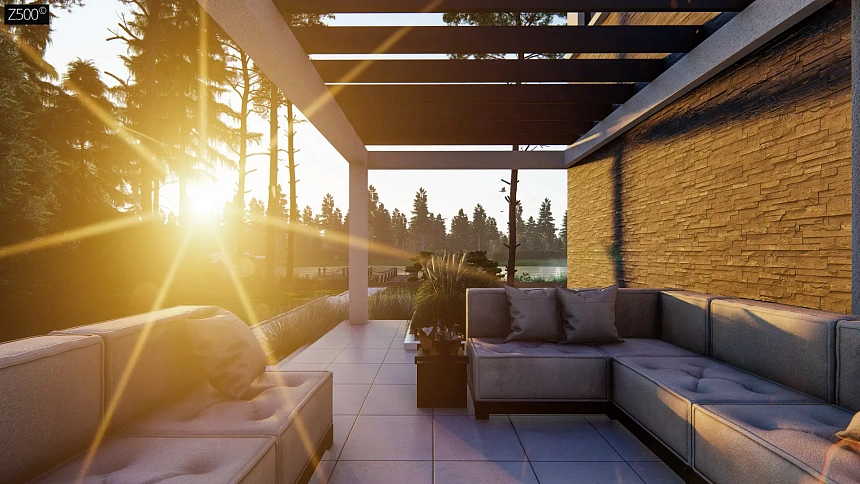 Готовый проект дома Zx63 B+ v1 с ценой. Планировка, смета и схема ...